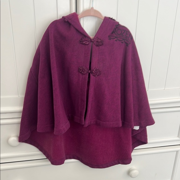 Disney | Jackets & Coats | Disney Anna Frozen Purple Hooded Cape With ...